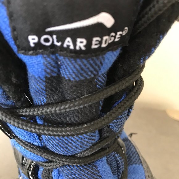 Polar Edge | Shoes | Polar Edge Blue Black Plaid Hightops Snow Boots ...